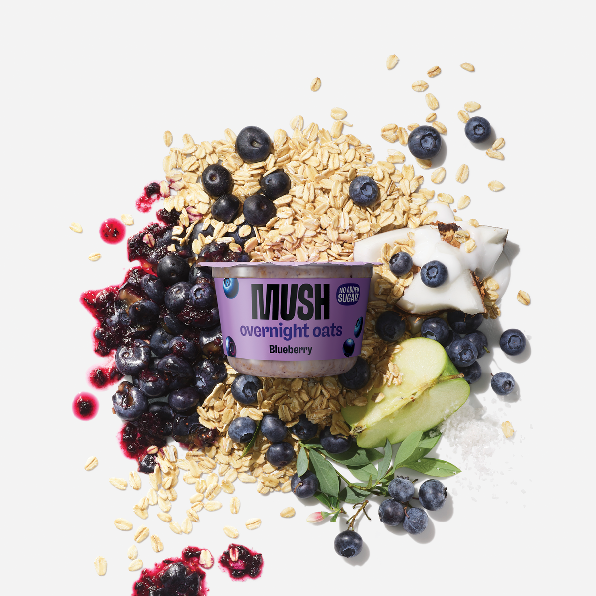 MUSH Blueberry | Nutritious Overnight Oats