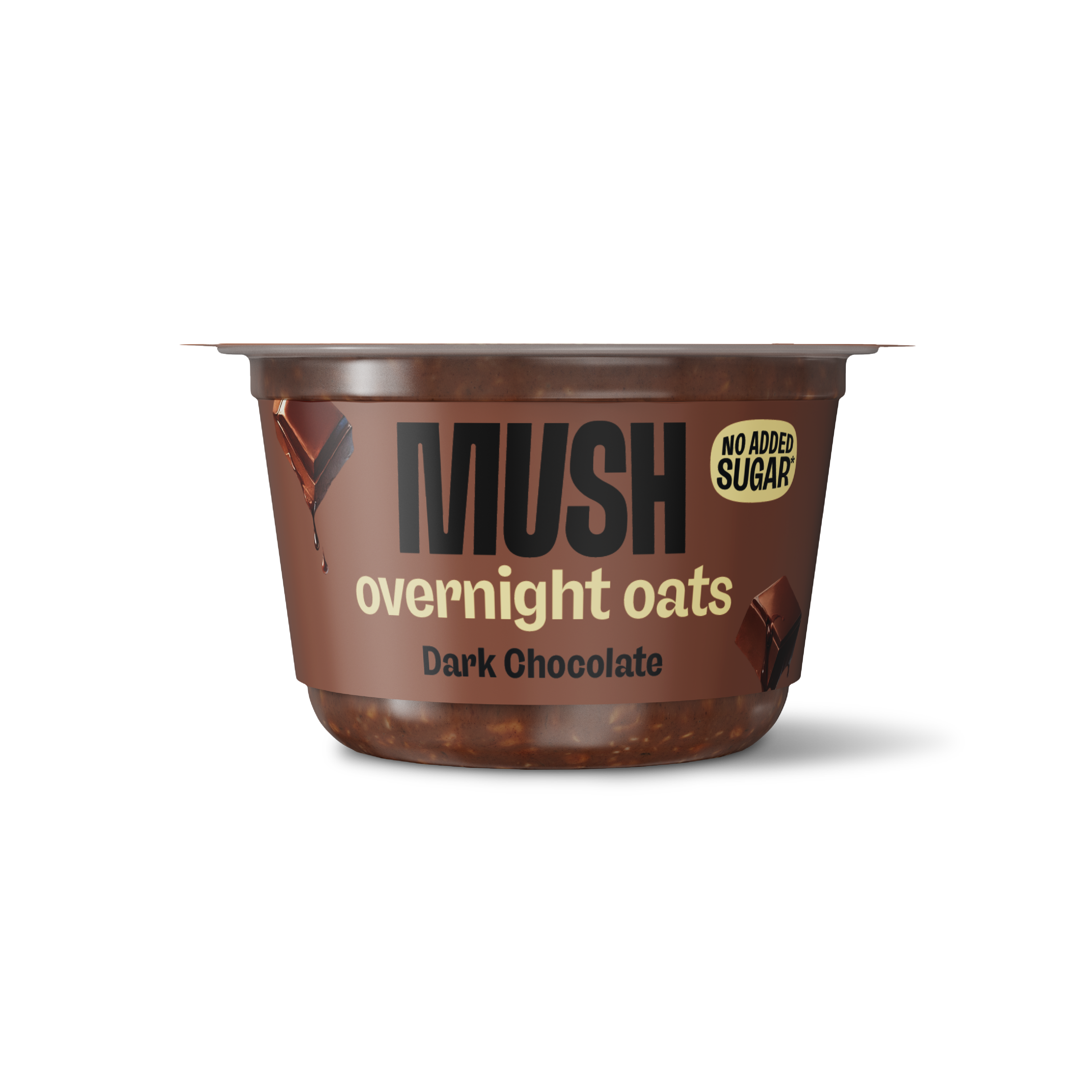 MUSH Dark Chocolate | Rich, Creamy Overnight Oats w/ 7g Protein