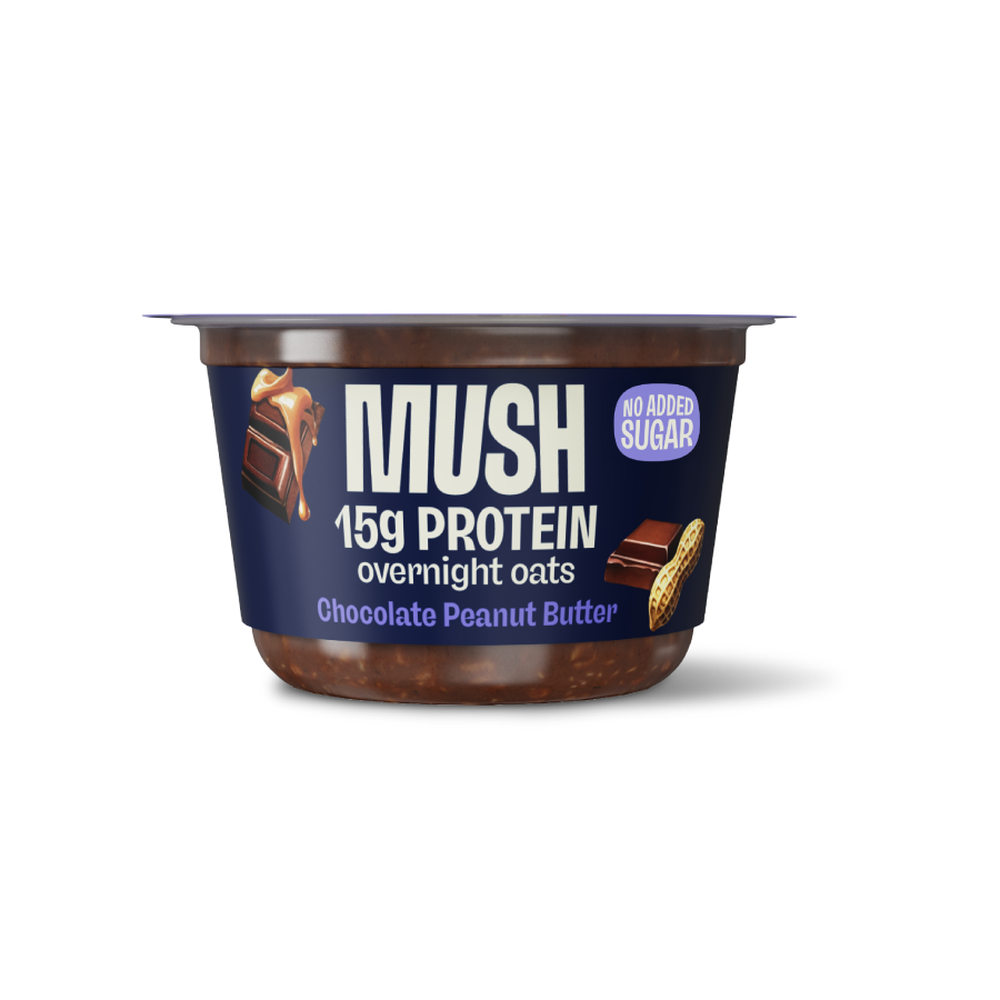 MUSH Chocolate Peanut Butter Protein | Ready-to-Eat Overnight Oats