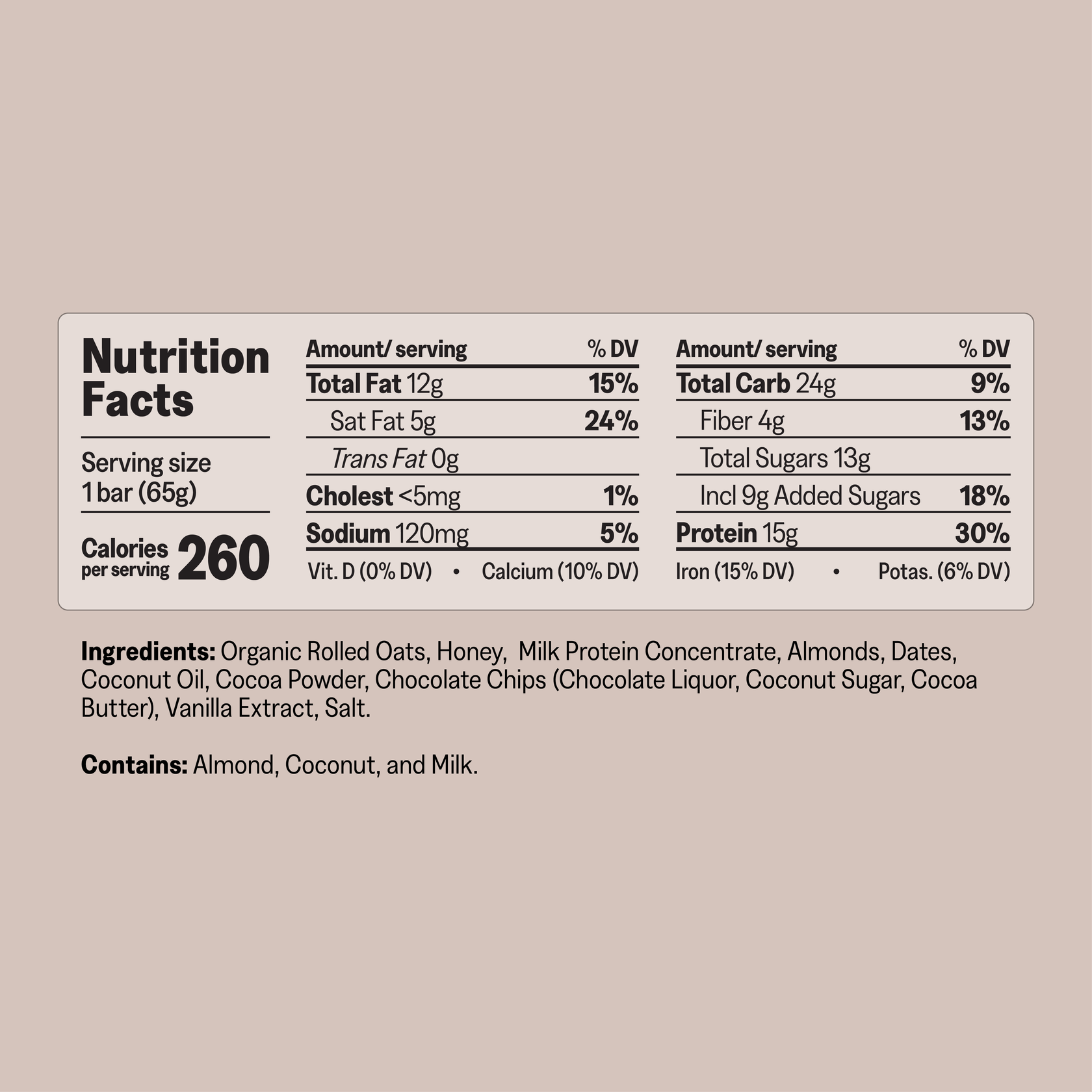 MUSH Double Chocolate Chip Protein Bar