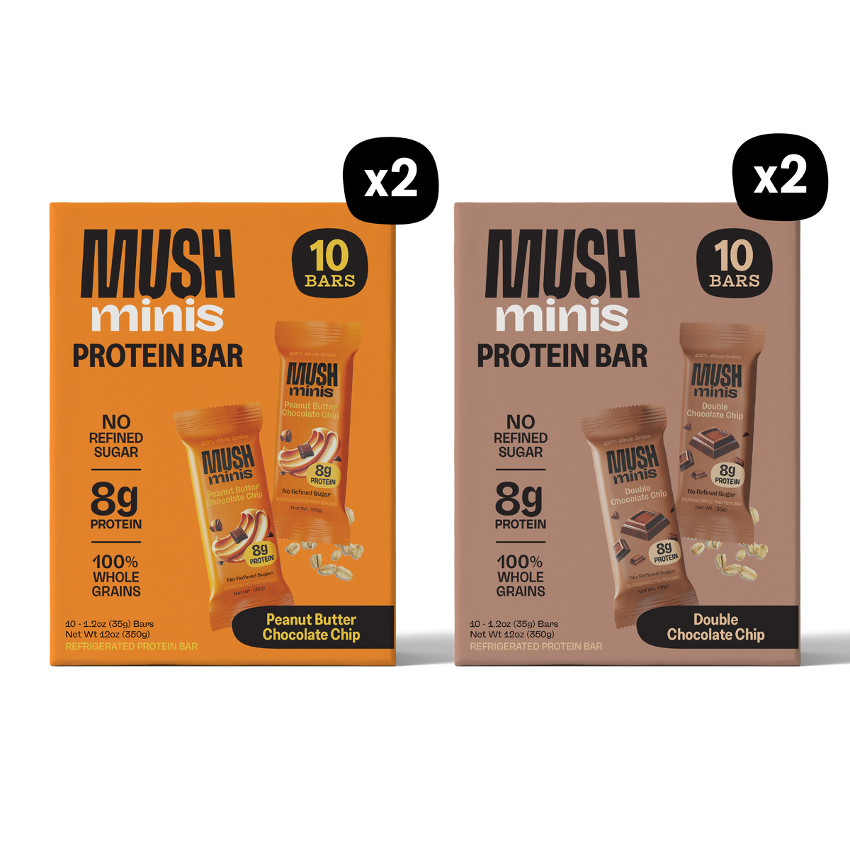 MUSH Protein Bar Mins | 40-pack