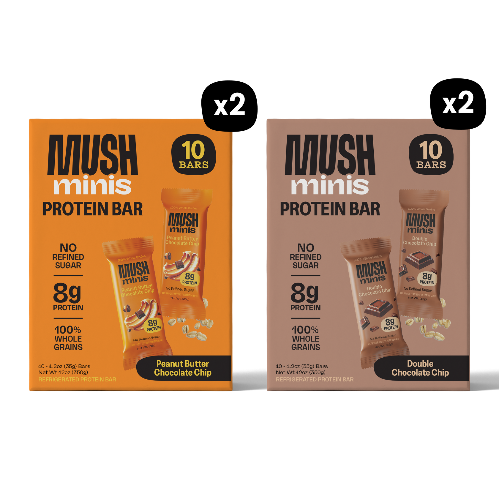 MUSH Protein Bar Mins | 40-pack