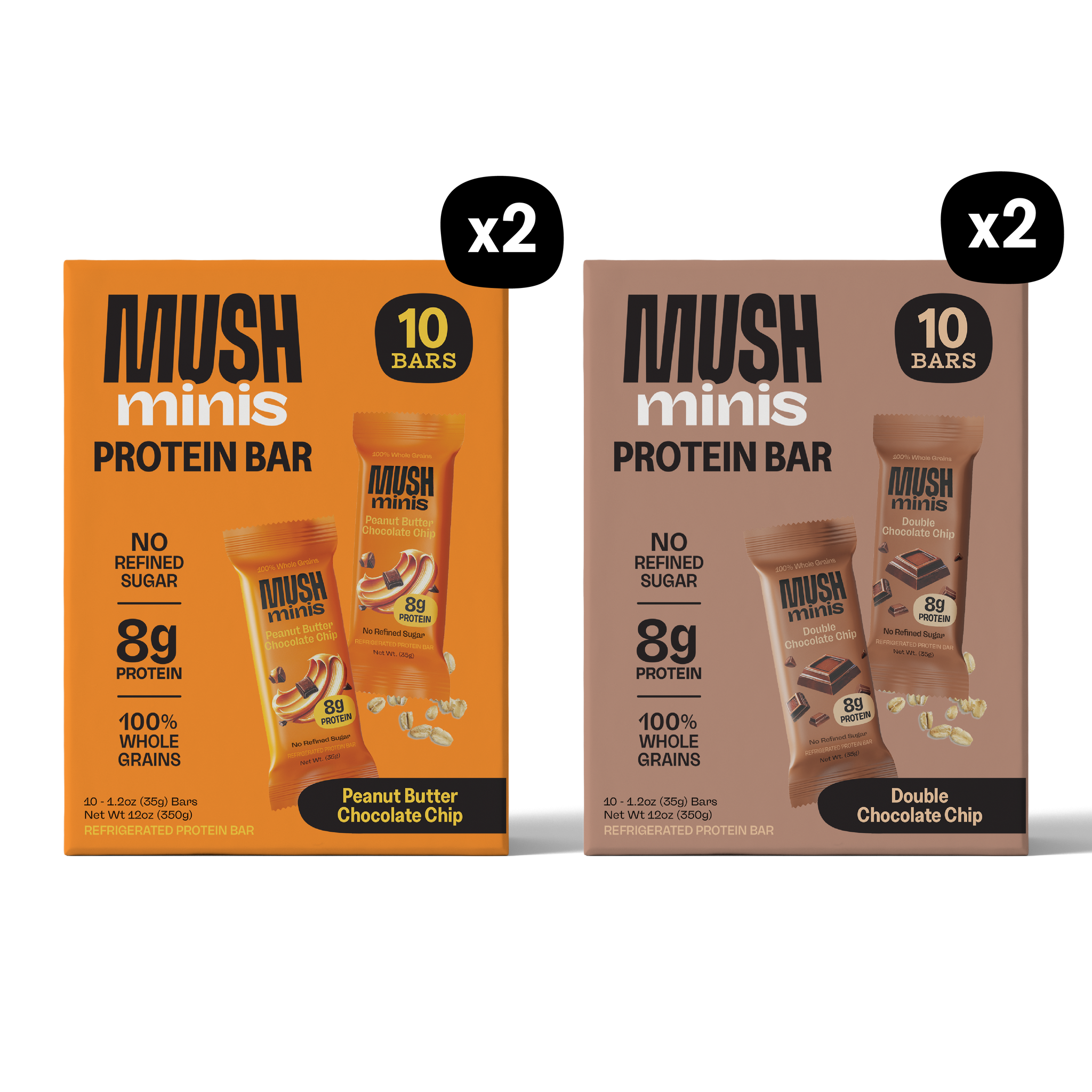 MUSH Protein Bar Mins | 40-pack