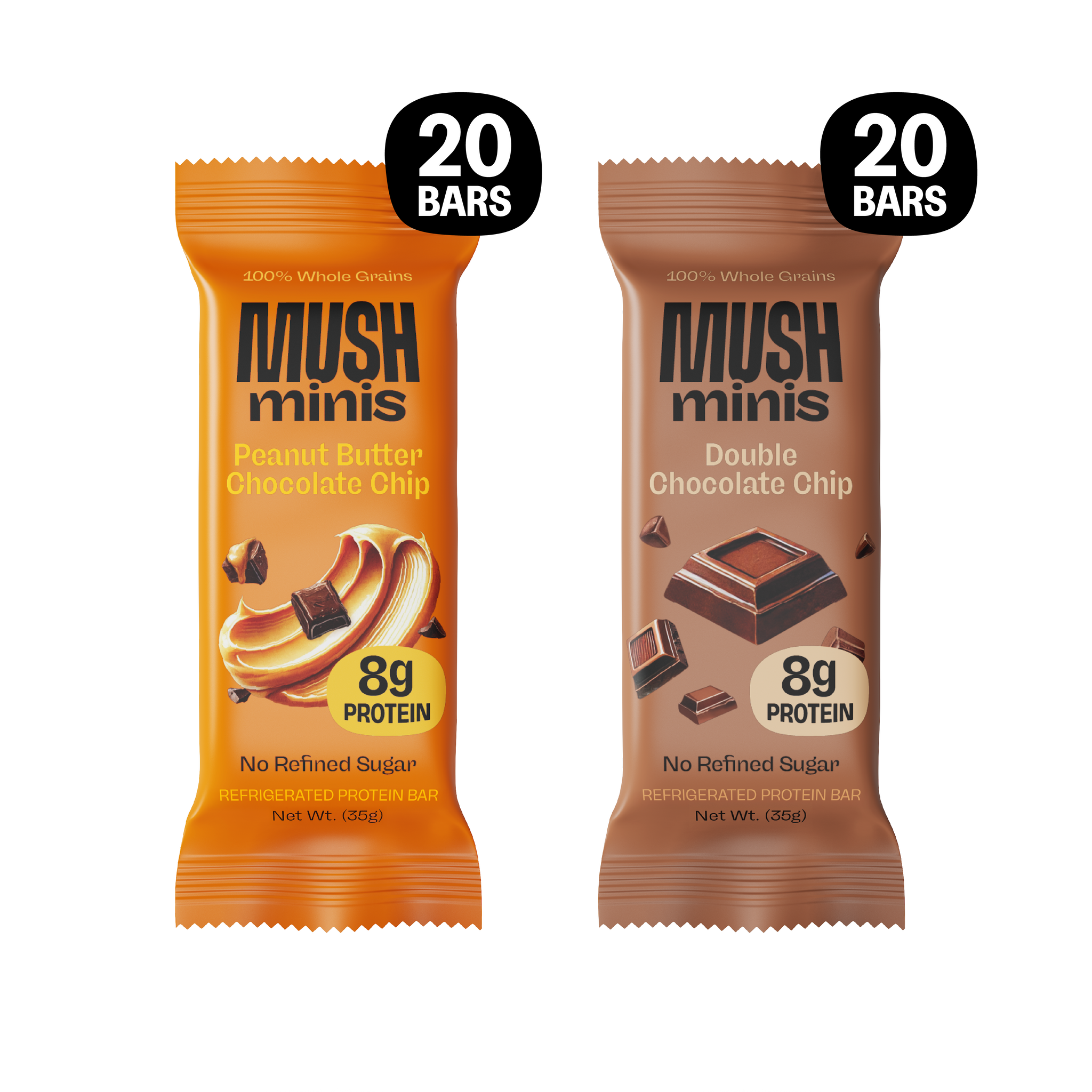 MUSH Protein Bar Mins | 40-pack